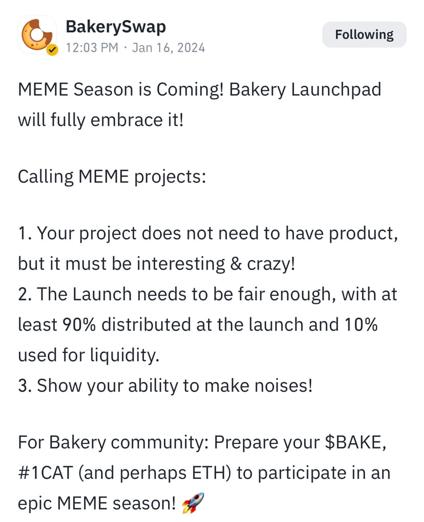 @BakerySwap #BAKEUSD has just announced this. #BAKEUSD alr | slopyslores on Binance Square