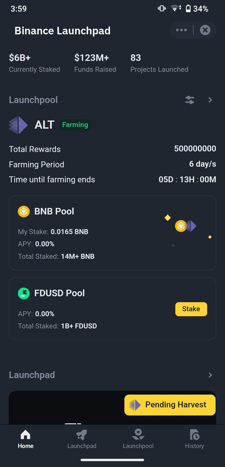 #ALT token binance launchpad available Go to stake your #b | JHON-1289 ...