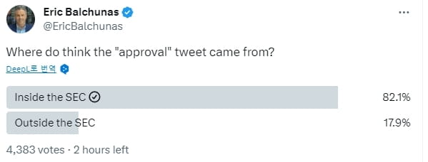 🧐 Eric Balchunas, Bloomberg ETF analyst, maintains his theo | Crypto-D ...