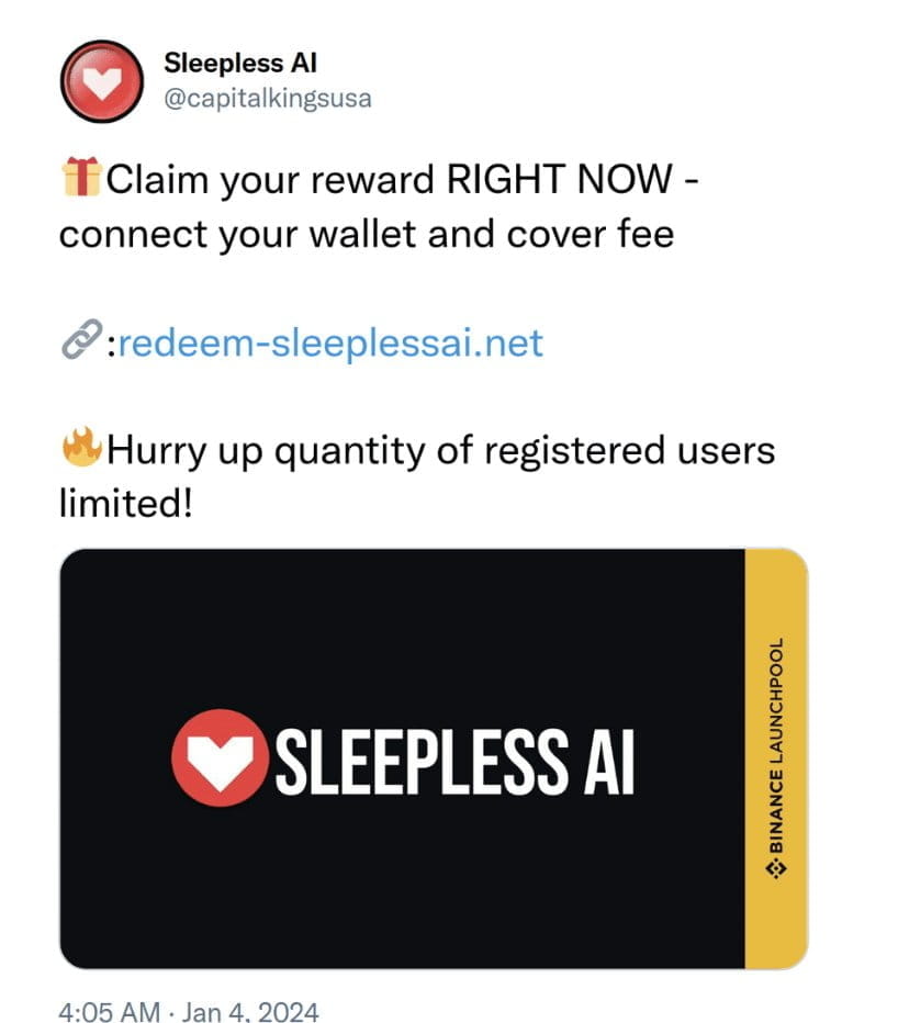 @SleeplessAI Labs Alert: Guard Against AI Phishing Scams 🚨 | Mbeyaconscious on Binance Square
