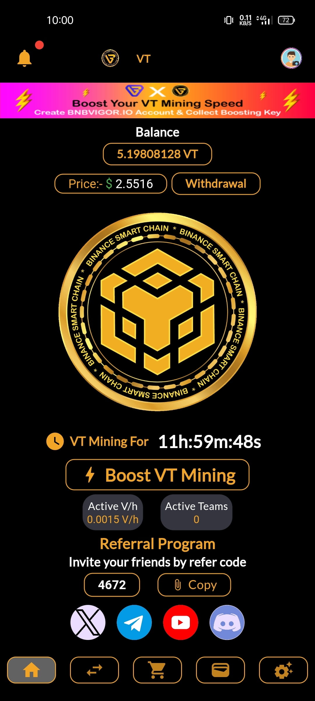 Don't miss @everyone VT METWORK MINING APP VT- Vigor_ Toke | Hafez ...