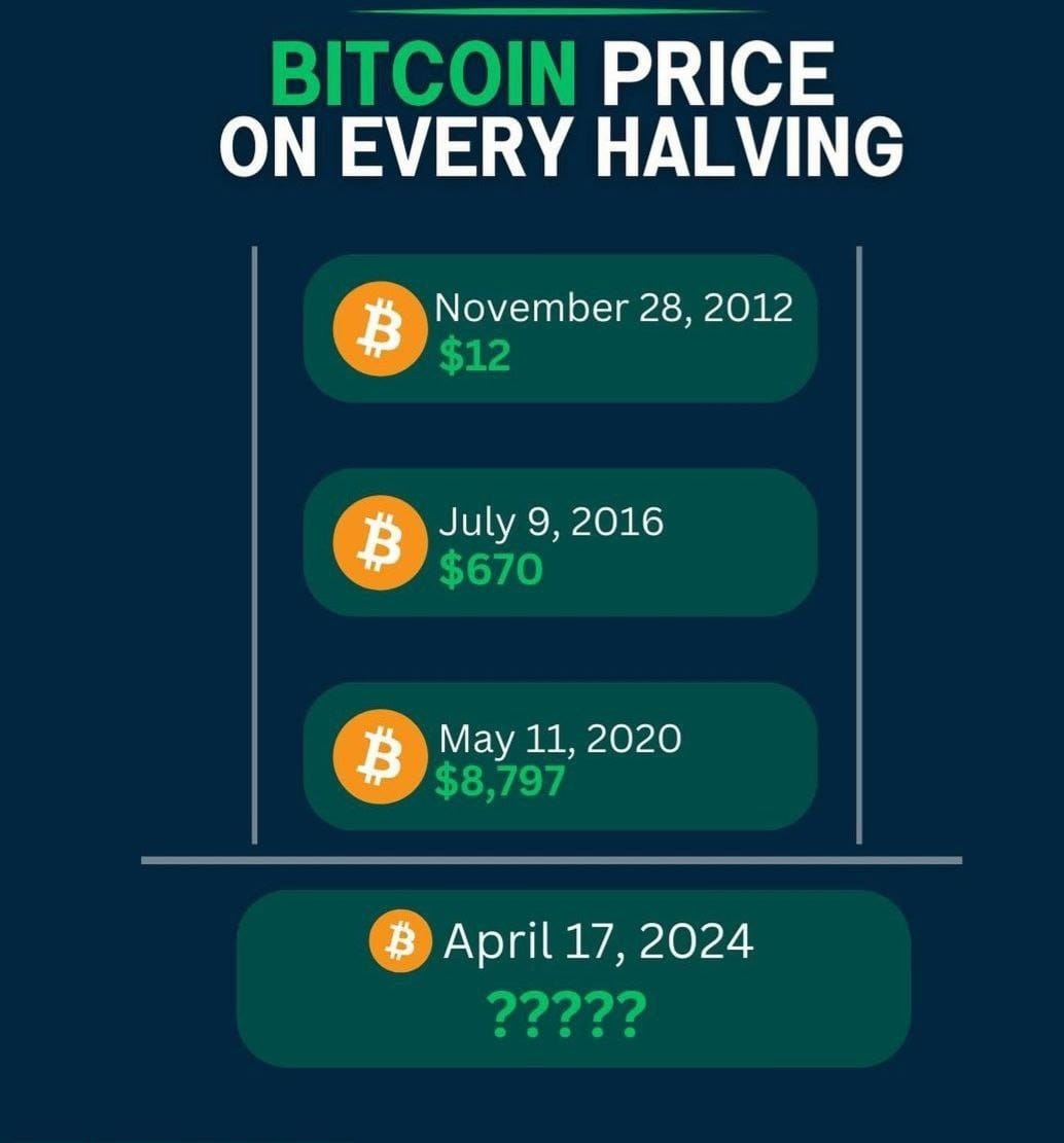 BTC Price On Every Halving 📊 👉 What will btc price be aft | RayHan bros ...