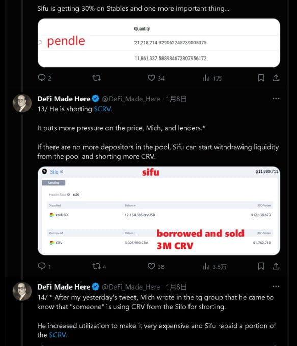 As a reminder, Curve founder Michael Egorov’s CRV debt posit | 0xLoki ...