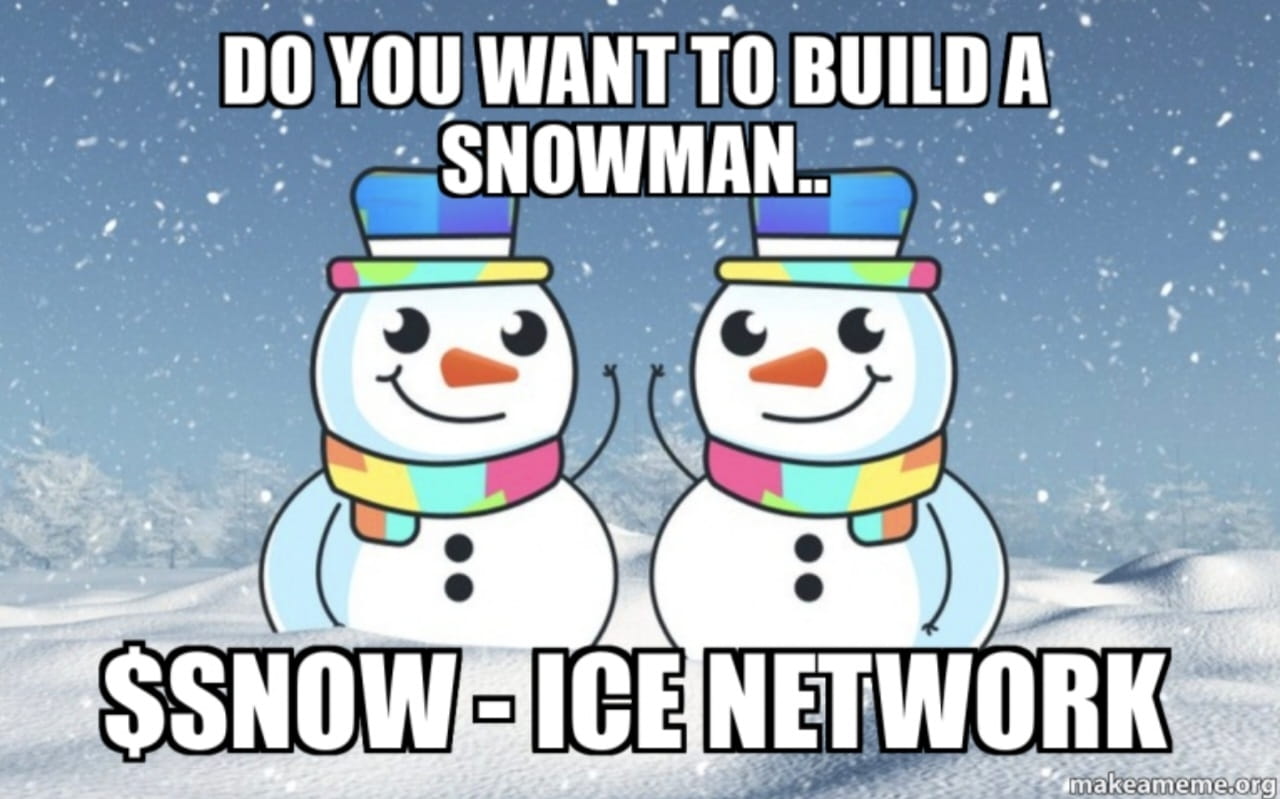 ICE Joined Meme Crazy with Snowman- $SNOW... After Massive | RDV1970 on ...