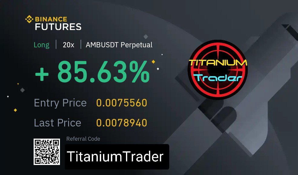 Profit from free signal on Binance Square #AMB/USDT long si | Titanium ...