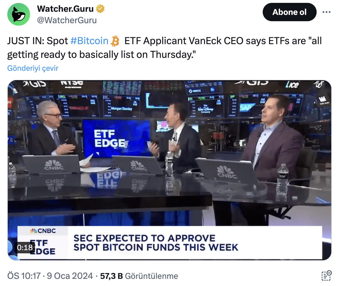 BREAKING NEWS: Spot #Bitcoin ETF Filing VanEck CEO said ETFs | TerraHaberTR on Binance Square