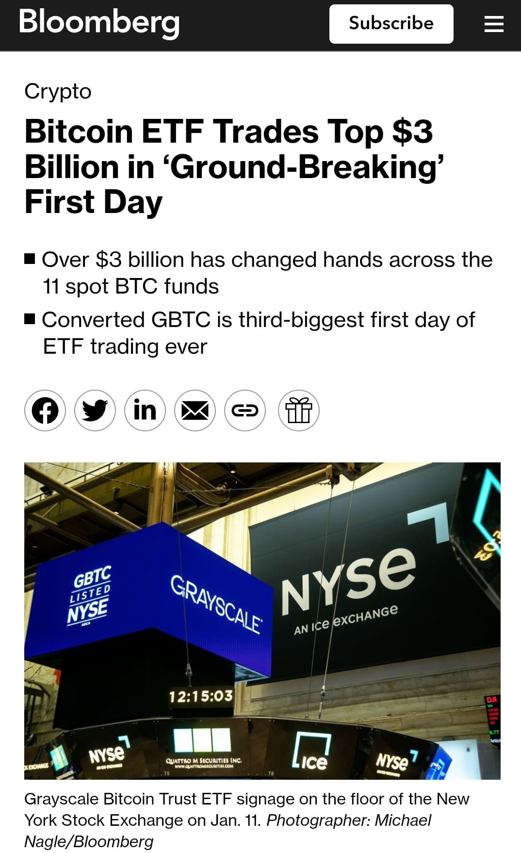 Los ETFs de Bitcoin cotizan por encima de los 3.000 millones | Ismeidy en Binance Square