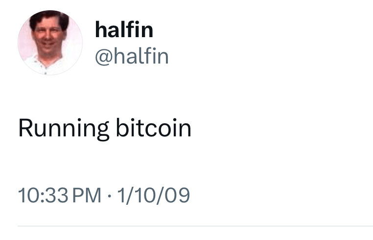 15 years ago today, Hal Finney tweeted the first #Bitcoin. | 币安Binance ...
