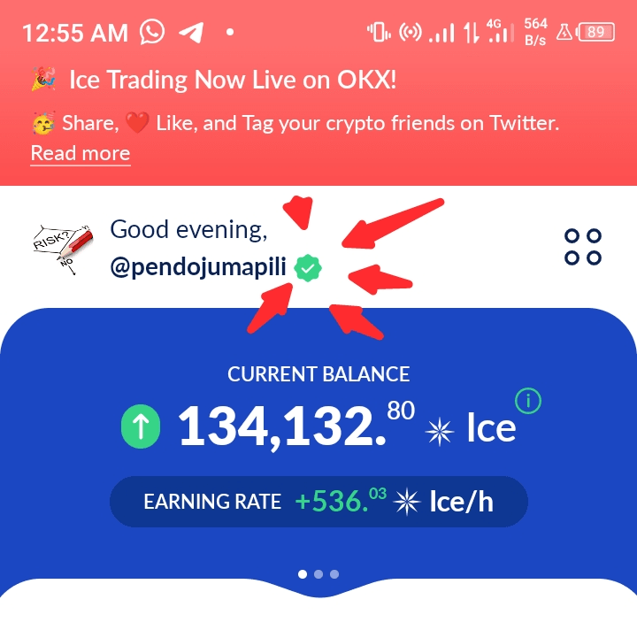 Do You Have Verified Green Tick on Your $Ice Account? Yes | Mbeyaconscious on Binance Square