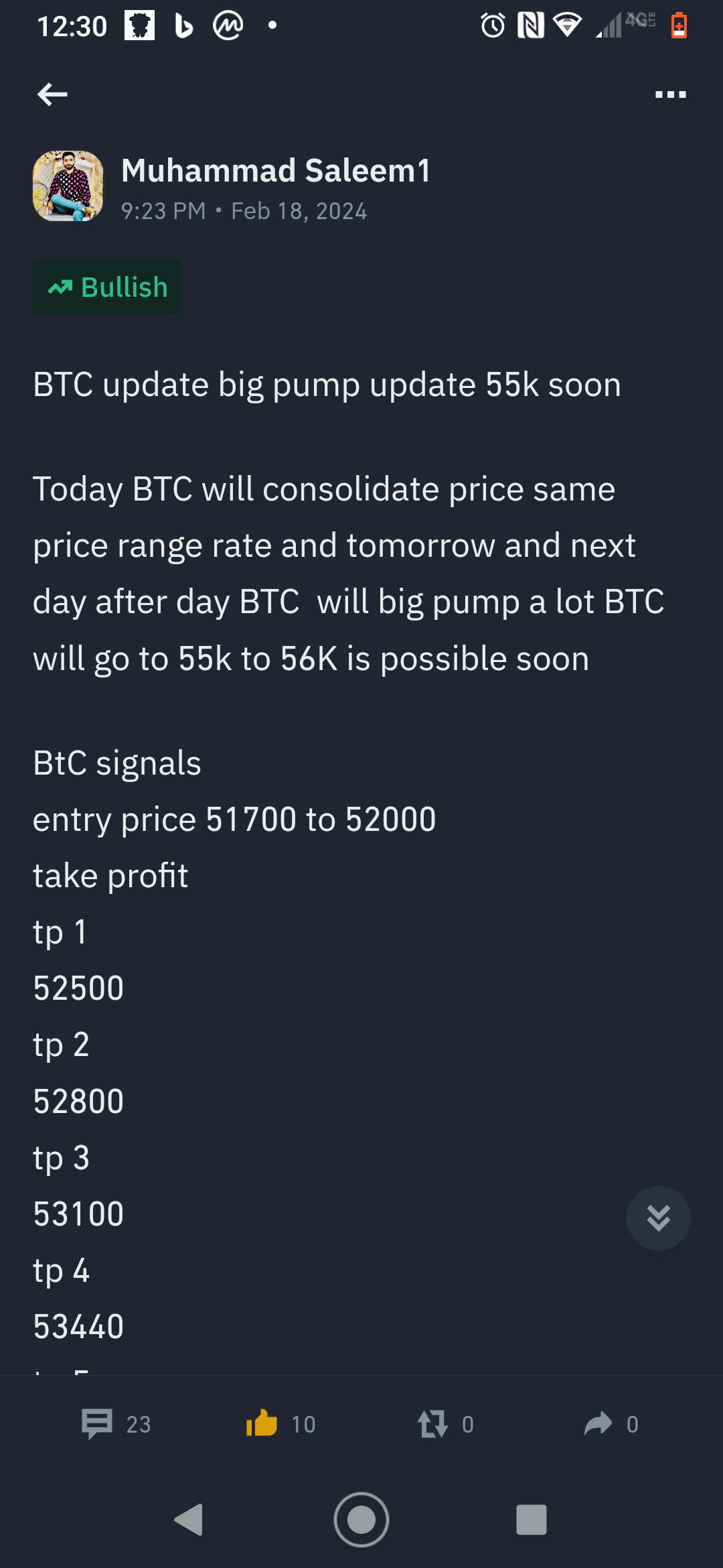 BTC update first target hit soon as possible all target hit | Muhammad ...