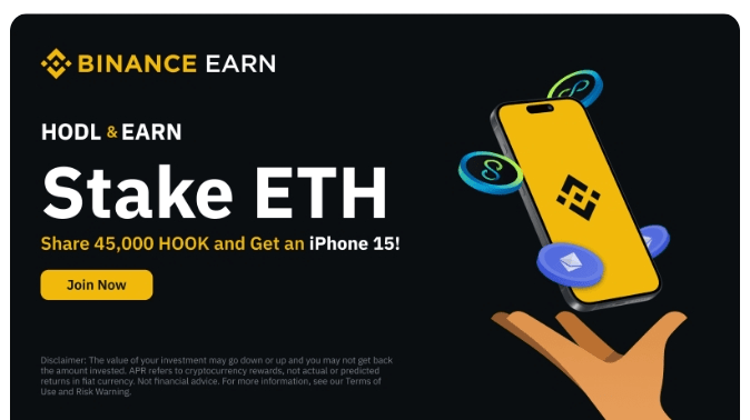 Hodl & Earn: Stake ETH to Share 45,000 HOOK in Simple Earn L | Mbeyaconscious on Binance Square