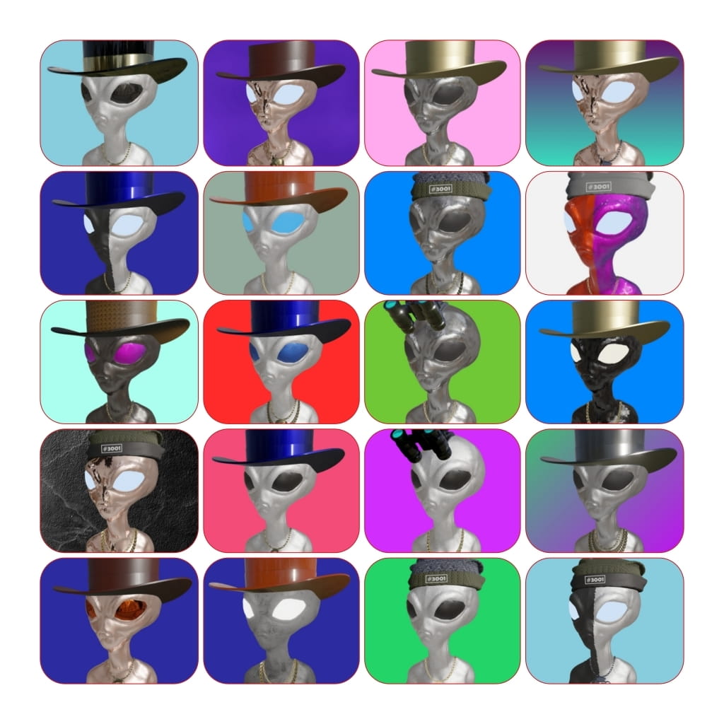 NFT Alien Collection 3001pcs LRCO ALIEN PLANET PFP NFT is a | LRCO on ...