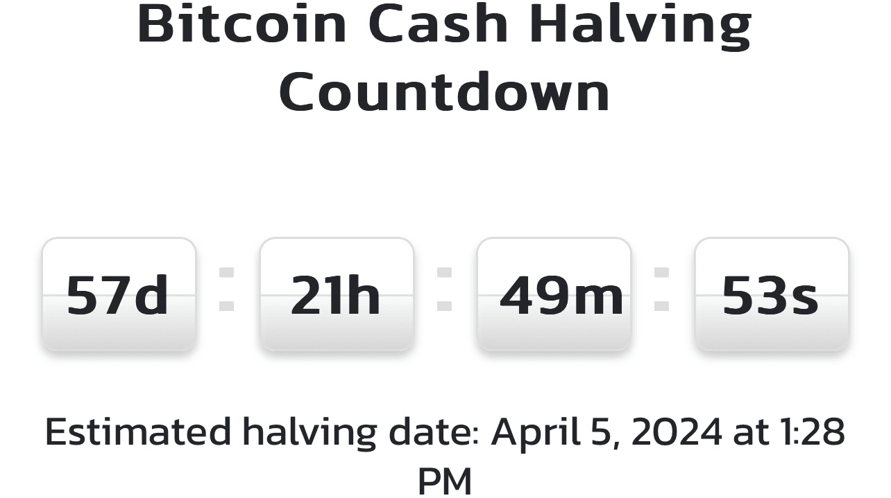 BITCOIN CASH HALVING COUNTDOWN | Andyfuture on Binance Square