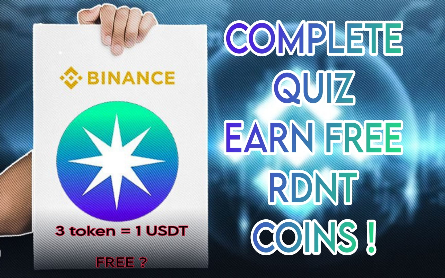 Earn Free RDNT Crypto by Completing Courses & Quizzes! Act | MR RAEES OFFICIAL on Binance Square