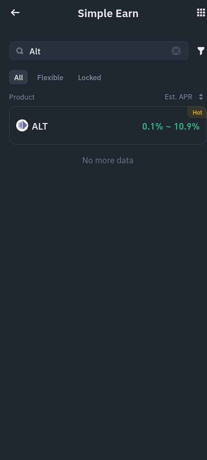 compared to other newly listed coin on binance $ALT current | Luemoon ...