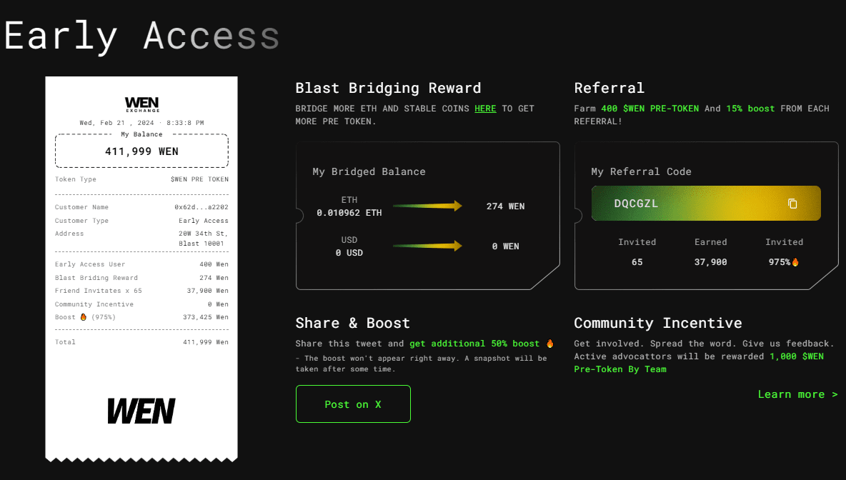 Join wen_exchange Get early access to the $WEN pre-token air | 开比特说 on ...