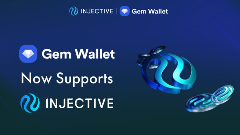 New Update!🥷🏻 Gem Wallet Now Officially Supports Injective | Crypto ...