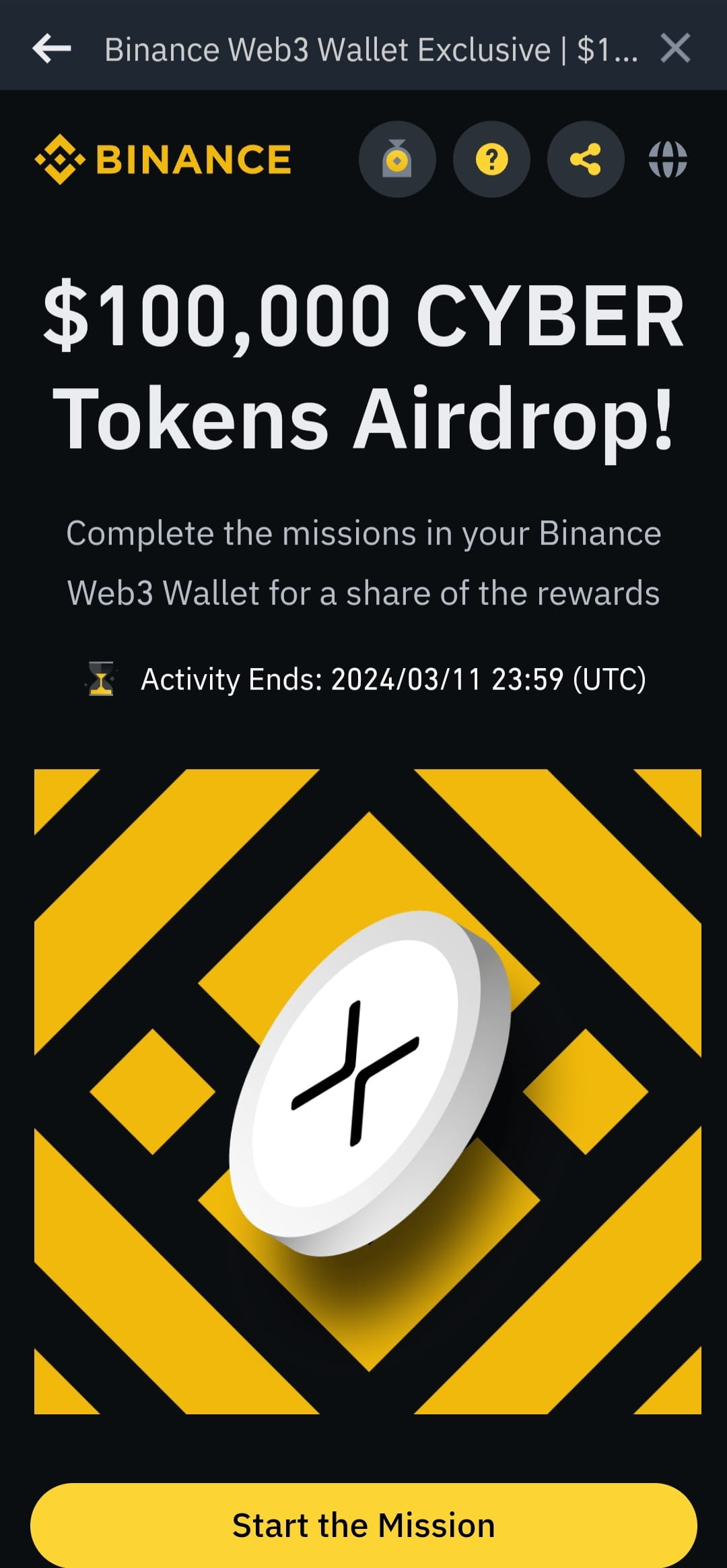 🎁 Airdrop of 100,000 USD in CYBER tokens 🎁 Rules 🎁 All | PCreator on ...