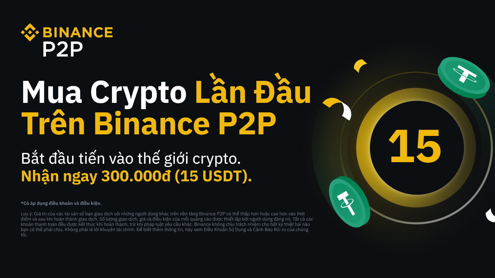Buy from $50 USDT on Binance P2P, receive a bonus of 300k VN | Binance Vietnam on Binance Square