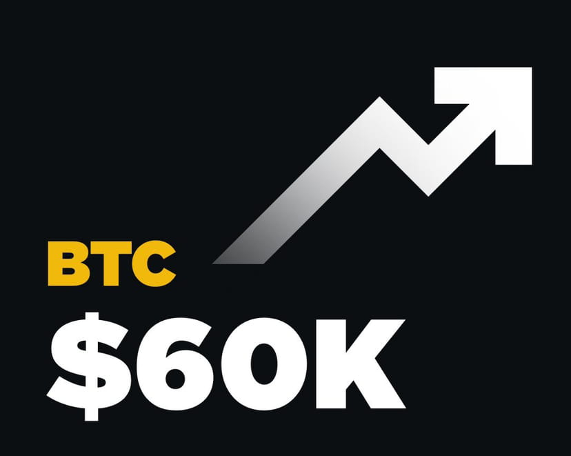🚨Congratulations #BTC on reaching $60,000 A new ATH this y | Trading ...