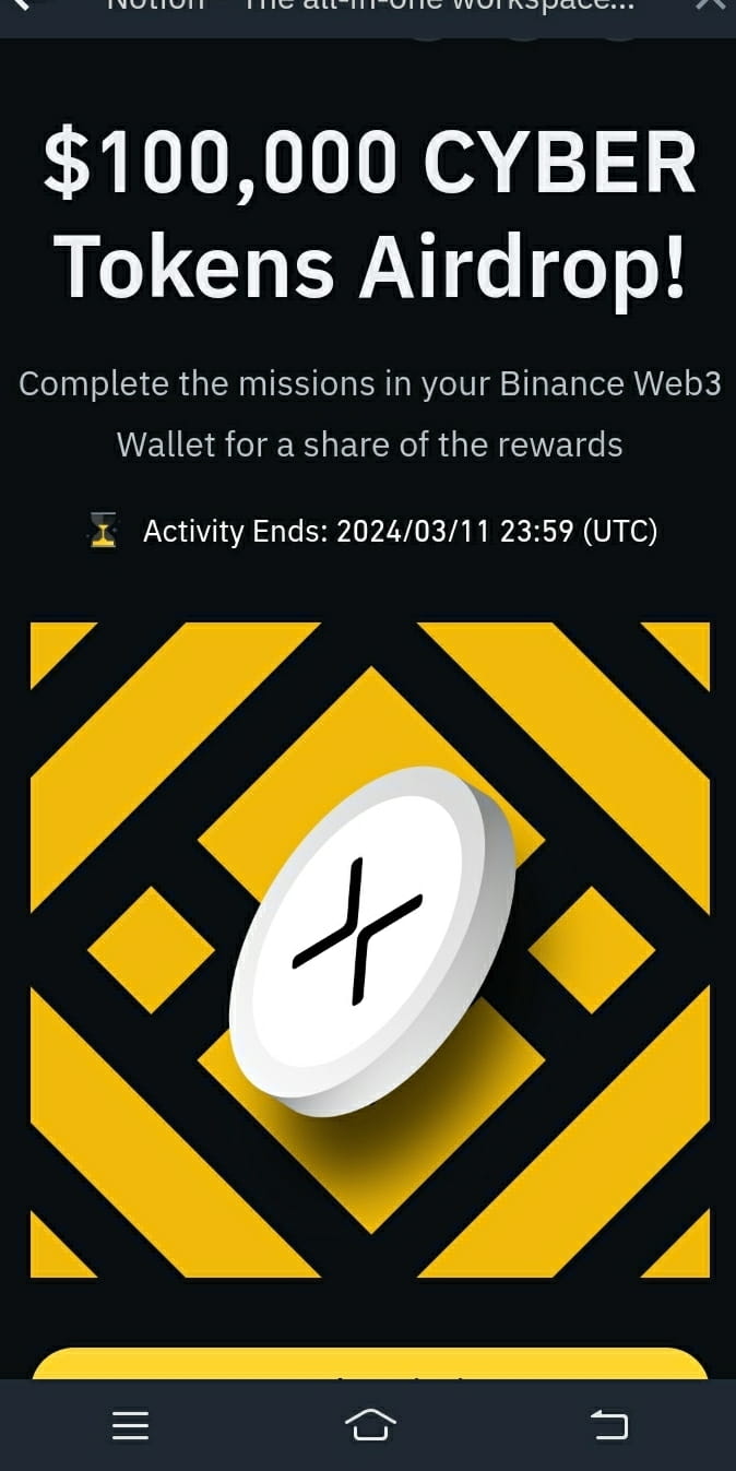💰💰💰WEB3 AIRDROP 💰💰💰 700,000$ CYBER airdrop $CYBER | M_trading1 on Binance Square
