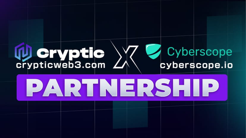 Excited to announce our partnership with @Cyberscope_io | Cryptic_Web3 ...