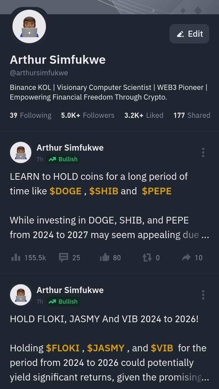 🚀 Celebrating 5,000 Followers & Exciting Live Stream Updat | Arthur Simfukwe on Binance Square