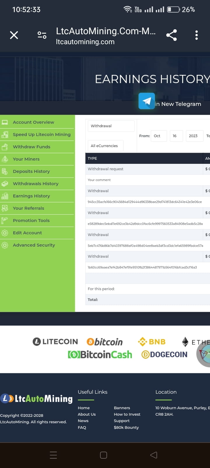FREE 🧧 FREE 🧧 FREE 🧧 💯% LTC free mining #LTC/ | Crypto Hunter community ...