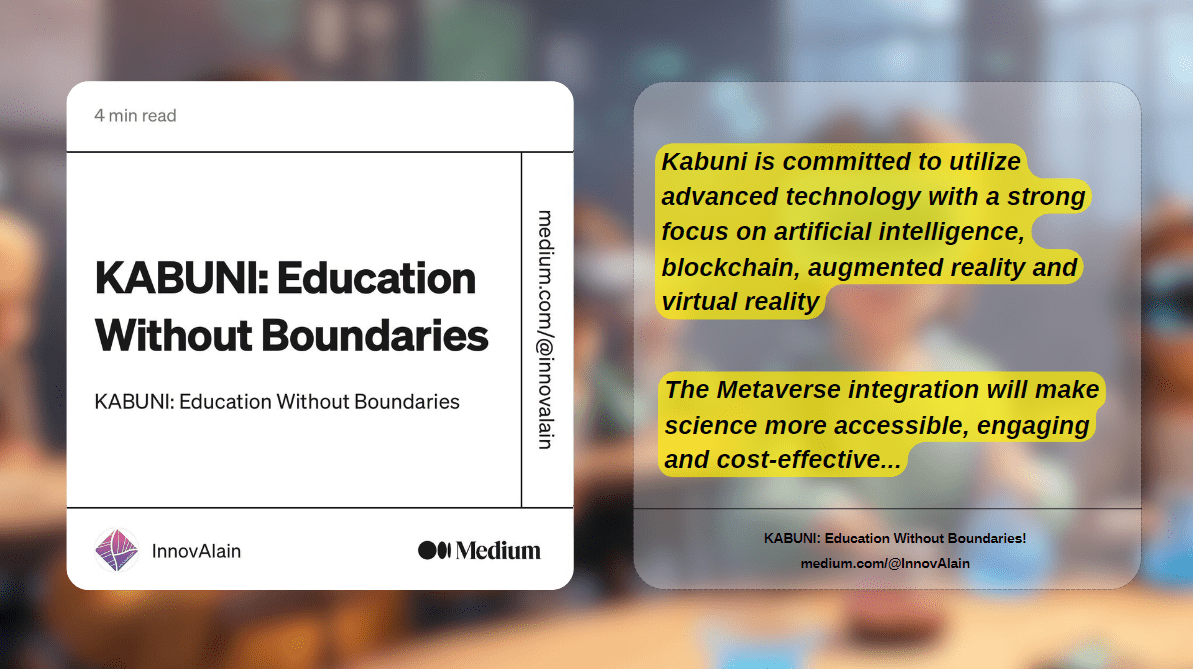 I BET YOU HAVN'T HEARD ABOUT IT! 😏👇 KBC (Kabuni) is a new | InnovAlain ...