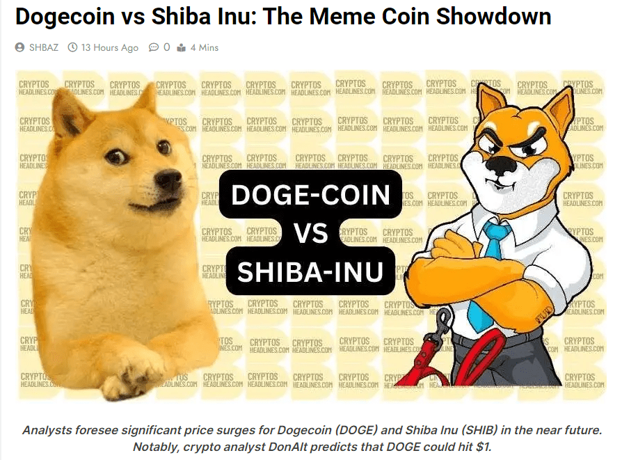 Dogecoin vs Shiba Inu: The Meme Coin Showdown. Chika Moji Ne | Cryptos Headlines on Binance Square