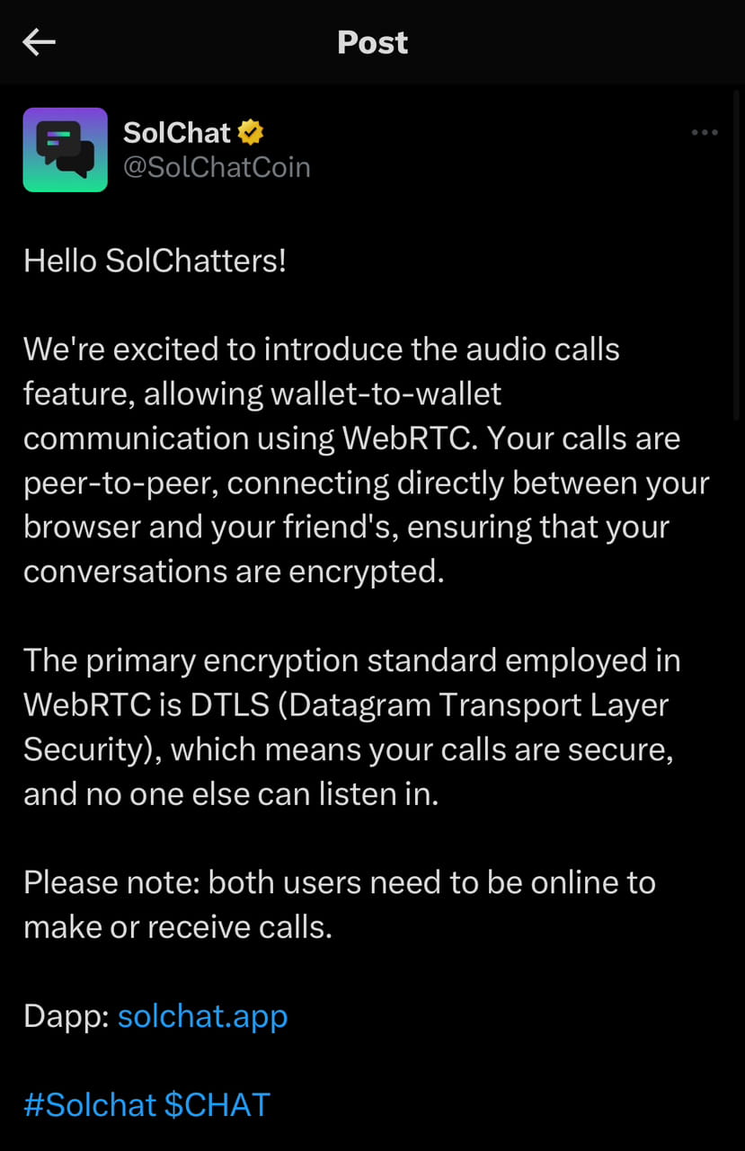 Solchat looks promising. Just announced wallet to wallet | Trader Tips on Binance Square