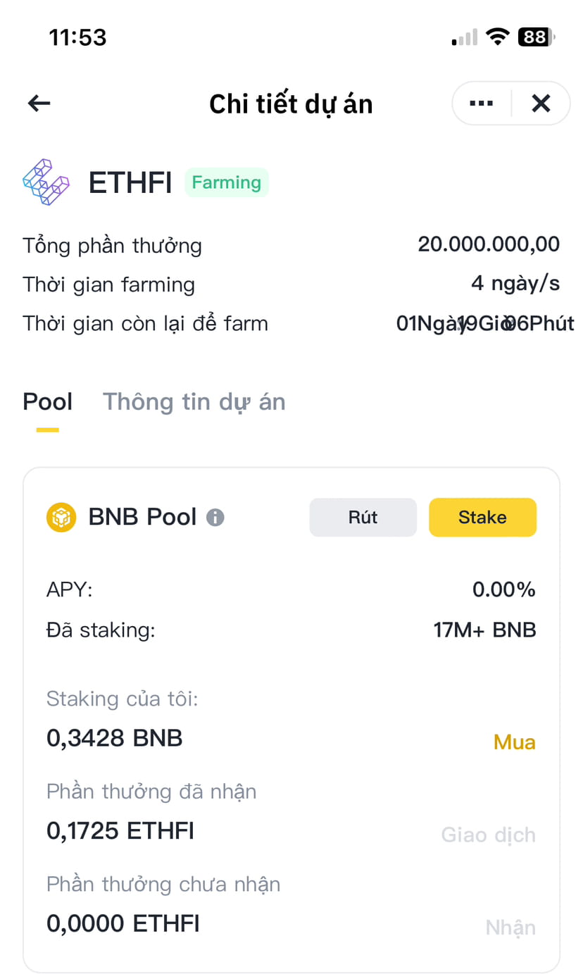 A campanha Launchpool do token ETHFI dura 4 dias. Após quas | LTN60 GF on Binance Square