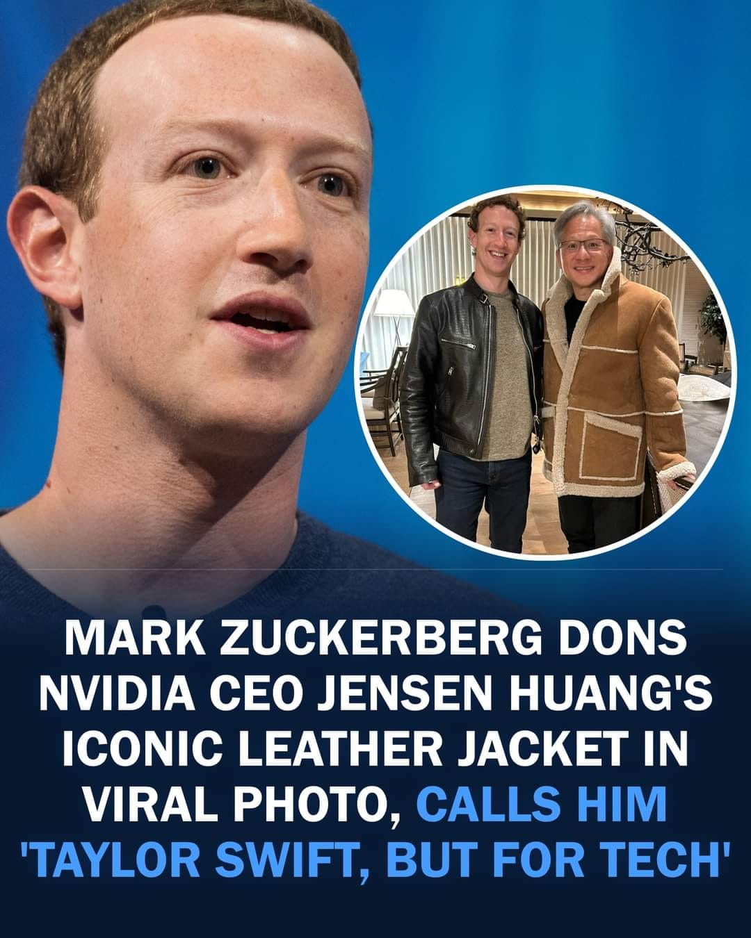 Meta CEO Mark Zuckerberg and Nvidia's president and CEO Jens | Mehdi ...