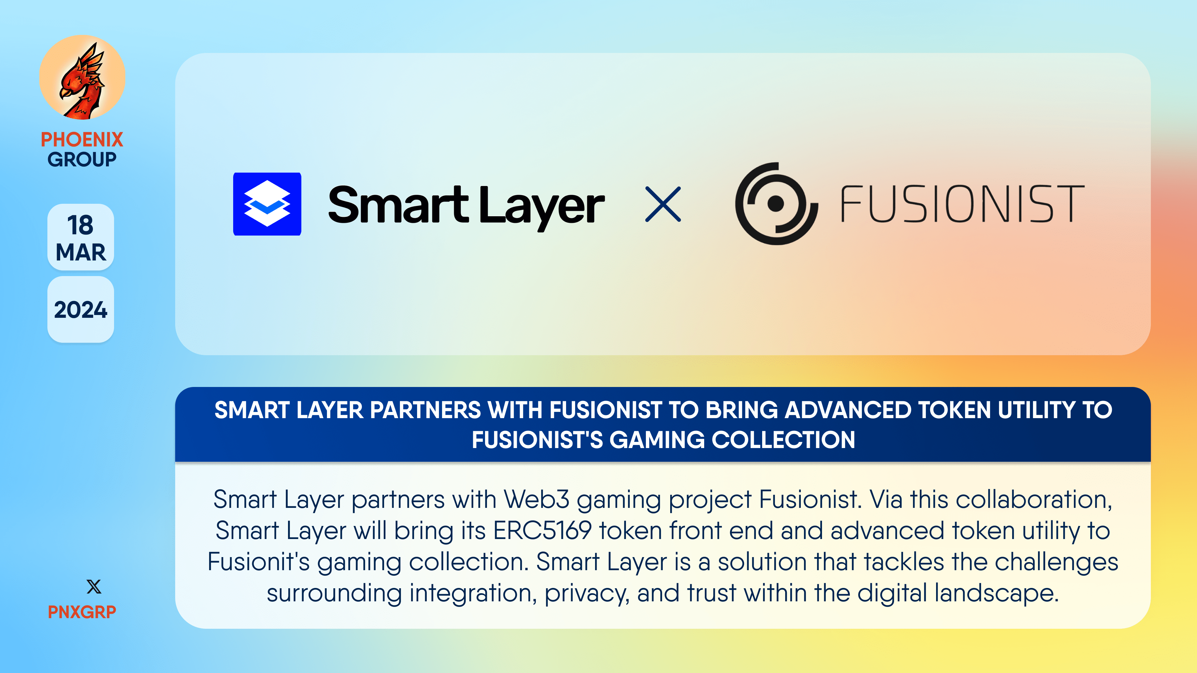 Smart Layer partners with Fusionist to bring advanced token | Phoenix ...