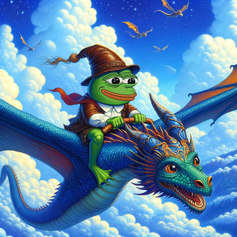🎉🎉: #PEPE‏ Capture a dragon in the east. The flying dra | Dowen on Binance Square