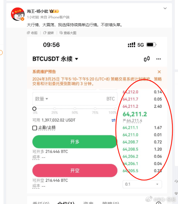 And here, it’s obviously fake. Is this the only depth of BTC | 加密宝总 on ...