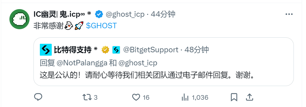 $ICP Ghost, the first meme currency in the ecosystem, has s | Icpfans ...