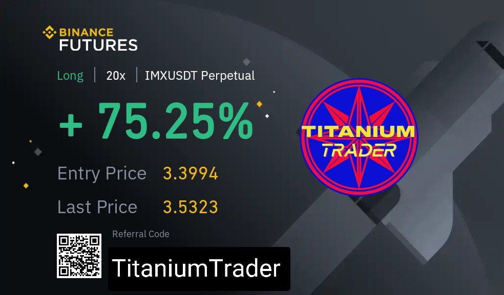 Result & still active signal 🚀🚀🚀 📊📊 IMX LONG 🍎Lever | TitaniumTrader on ...