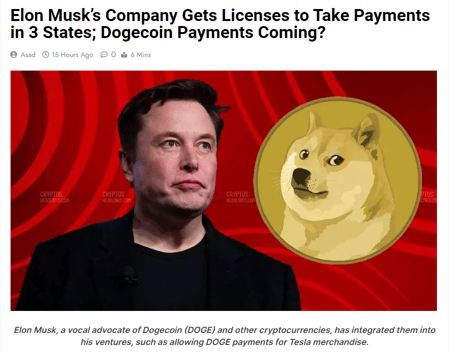 Elon Musk’s Company Gets Licenses to Take Payments in 3 Stat | Cht-Calls on Binance Square