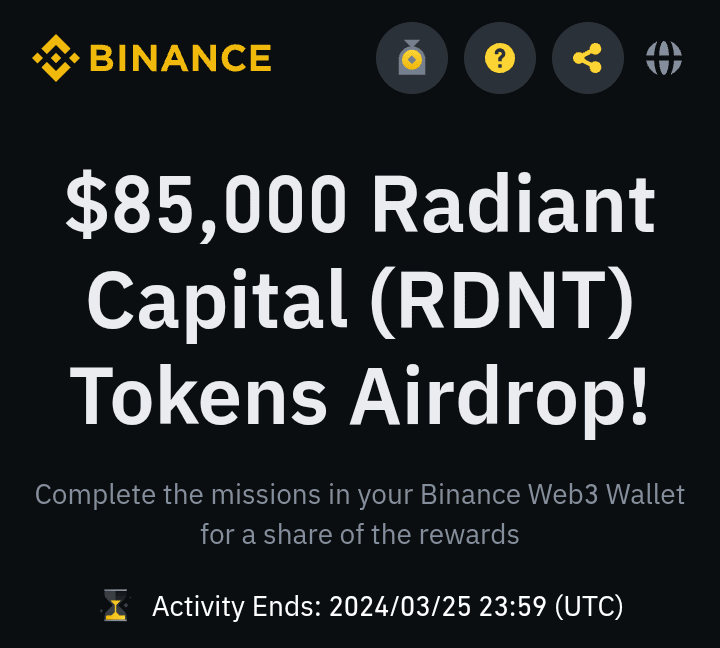 🚨🔥🚨85000💲 Win Binance 🚨🔥🚨 🚨💲🚨TOP AIRDROP RDNT 🚨💲 | Btcnews99 on Binance Square