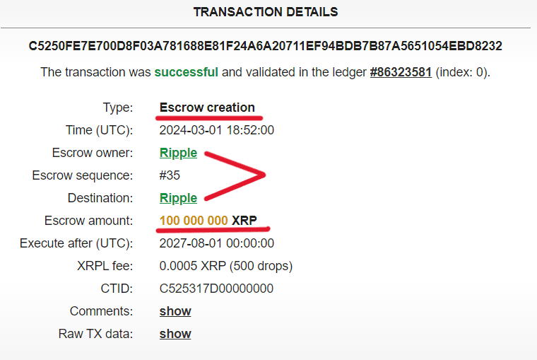 Major $XRP Escrow Locking by Ripple! Within the last 30 min | EyeOnChain on Binance Square