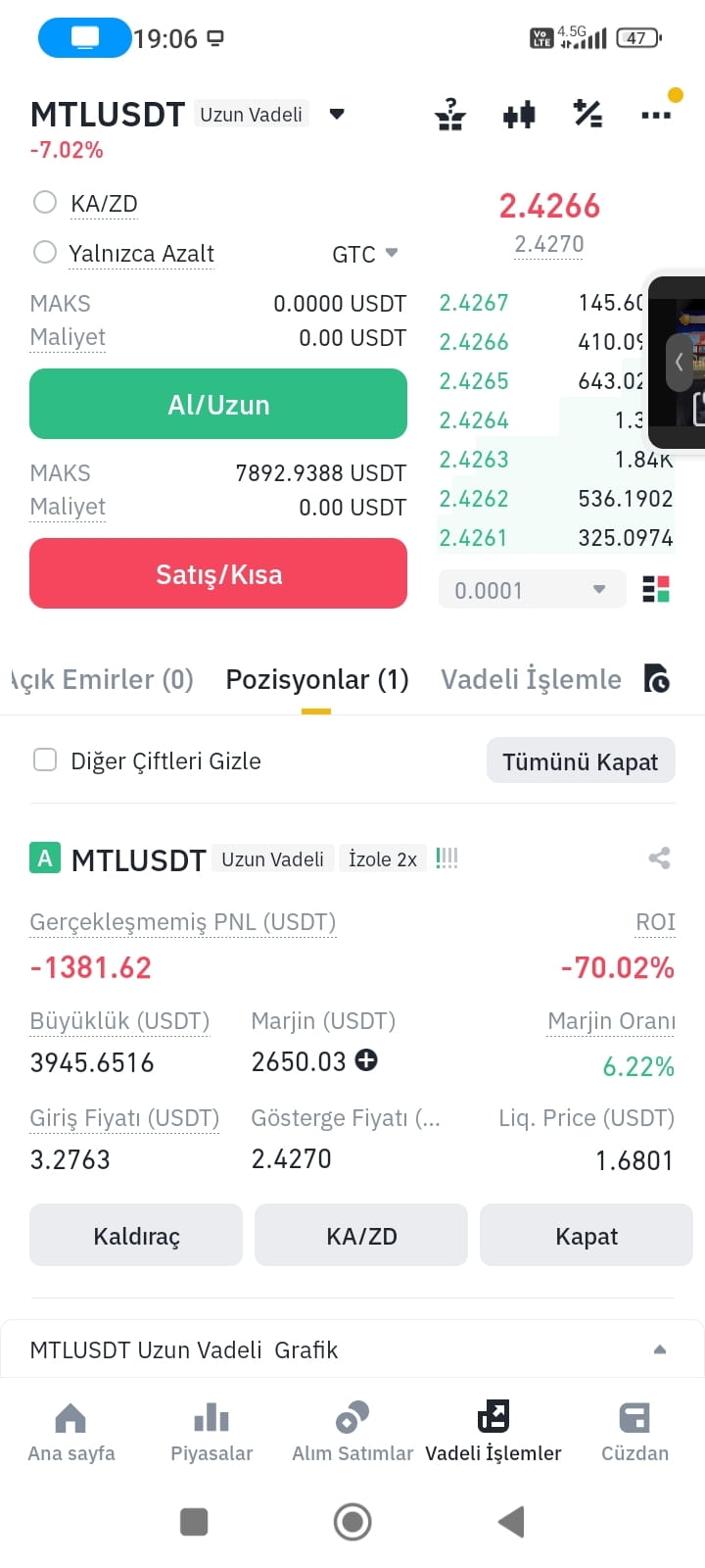 $MTL Still falling It won't rise I want to throw the phone a | Ataber ...