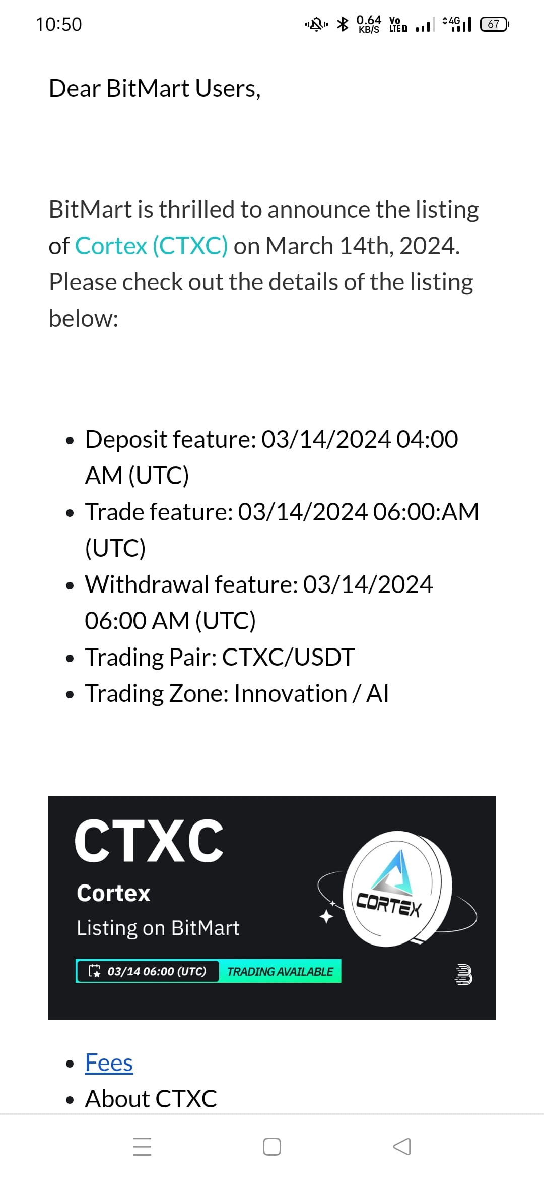 $CTXC CTXC will be ATH in few hours | Feed-Creator-e0da9ab2c on Binance Square