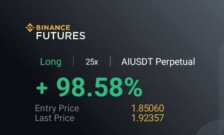 🌺 Pair: #AI/USDT 🌺 Quick profit target 2 done 🎯 Target = | tcu964guc on Binance Square