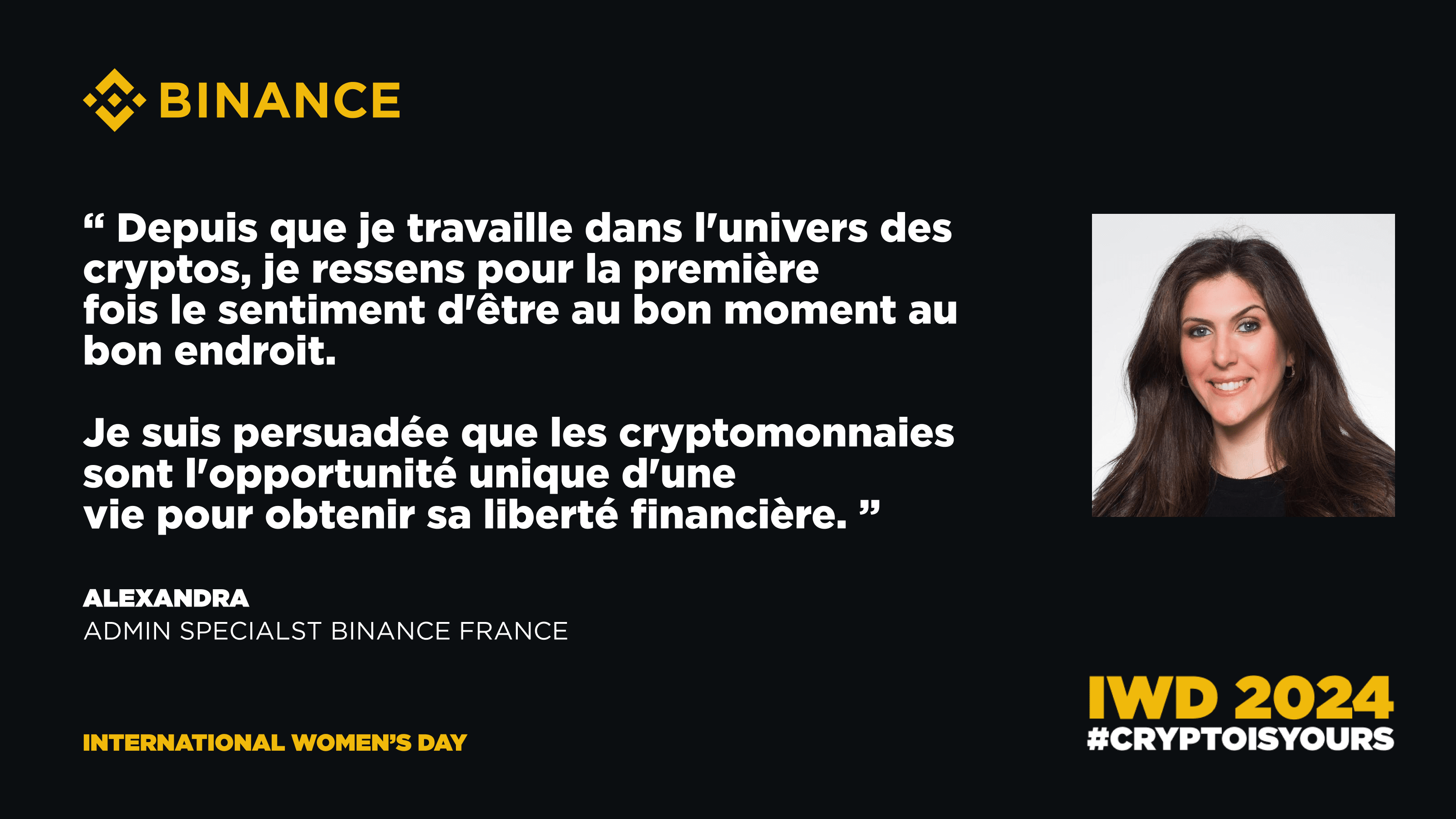 Meet Alexandra, admin specialist from our offices in the cap | Binance ...