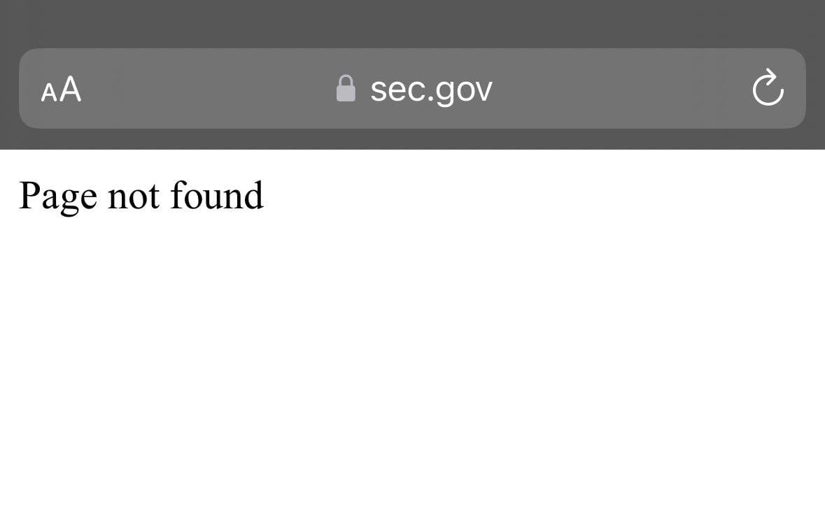 JUST IN: 🇺🇸 SEC official government website is currently d | Crypto ...