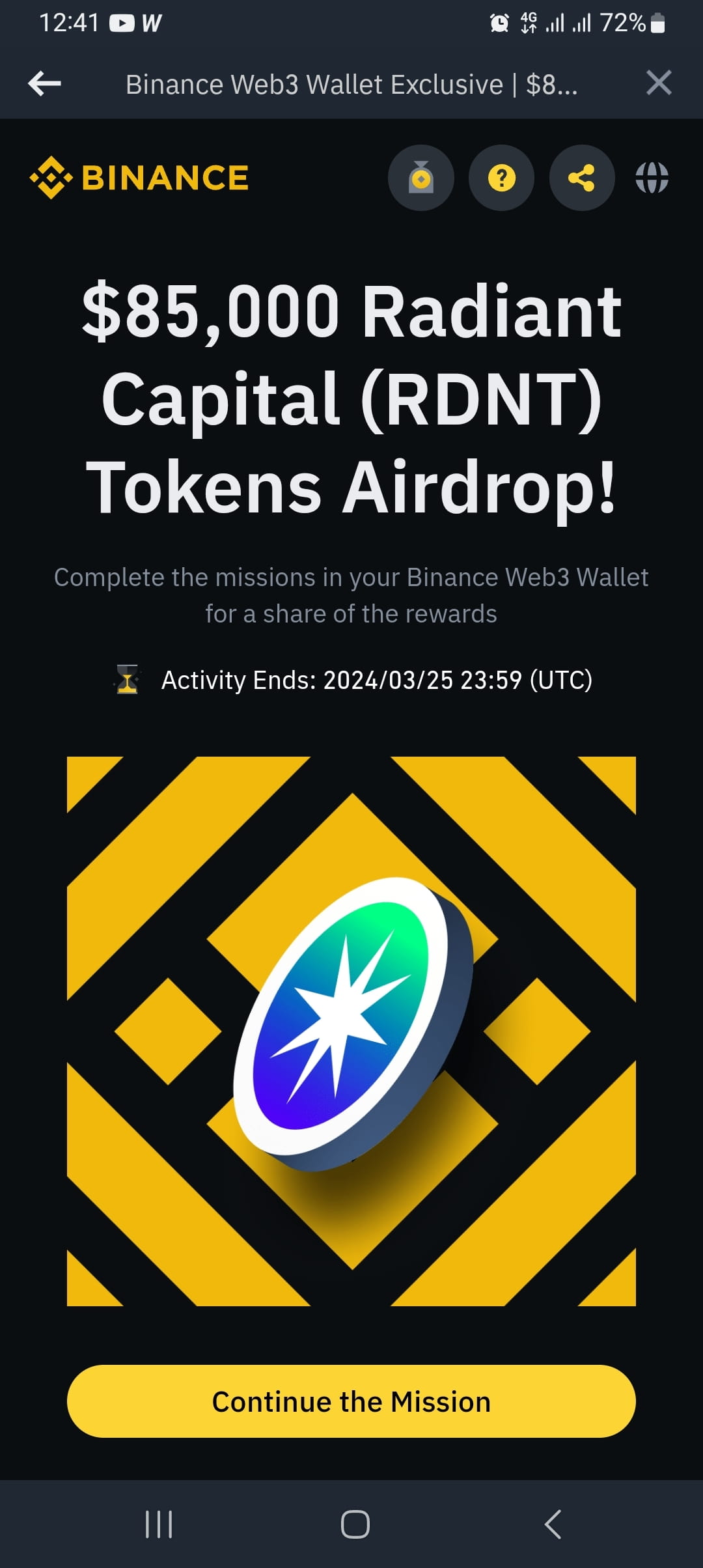 $RDNT ¡¡Envío aéreo!! Buen día a todos , No olvides reclam | AKN_Afghan en Binance Square