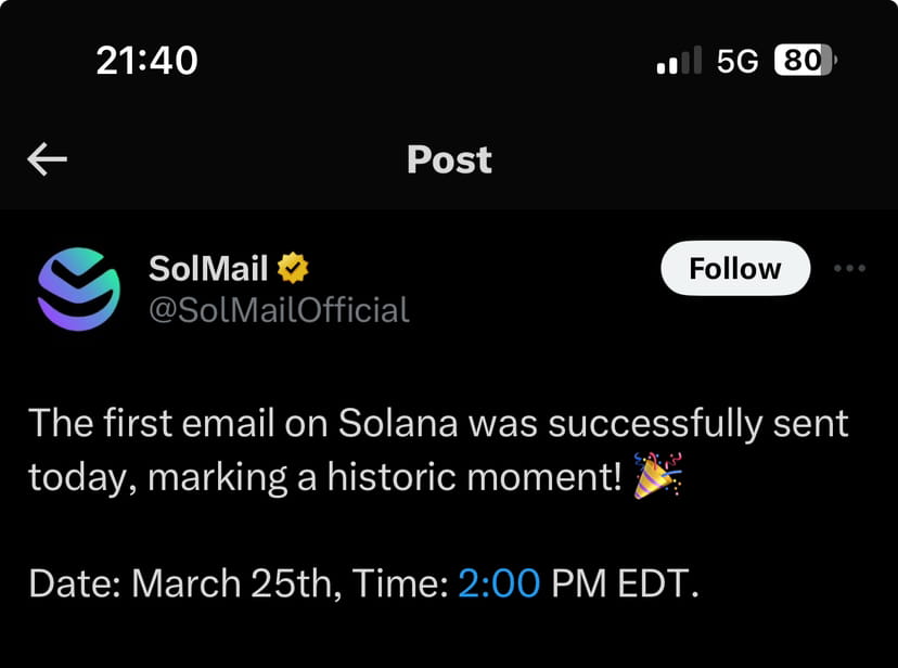 $Mail (SolMail) será enorme. Lo escuchaste aquí primero. Ha | Trader Tips en Binance Square