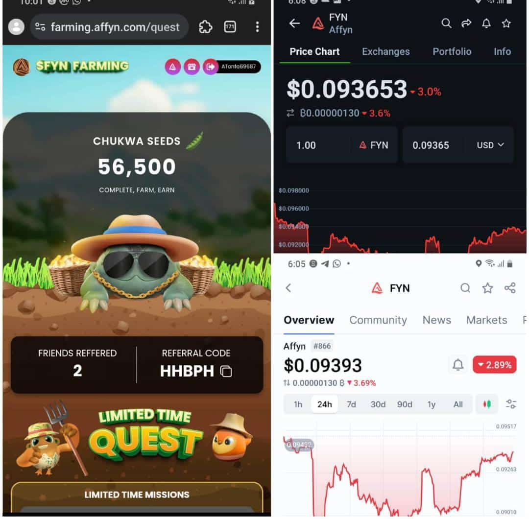 Affyn Airdrop $FYN Register Link : https://farming.affyn.c ...