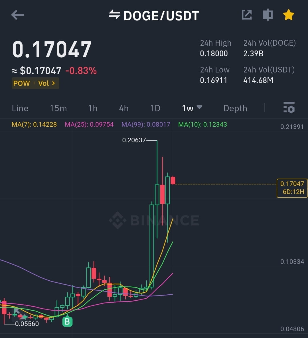 i bought my doge and hodl it until this bull market ends | noob_trader7 on Binance Square